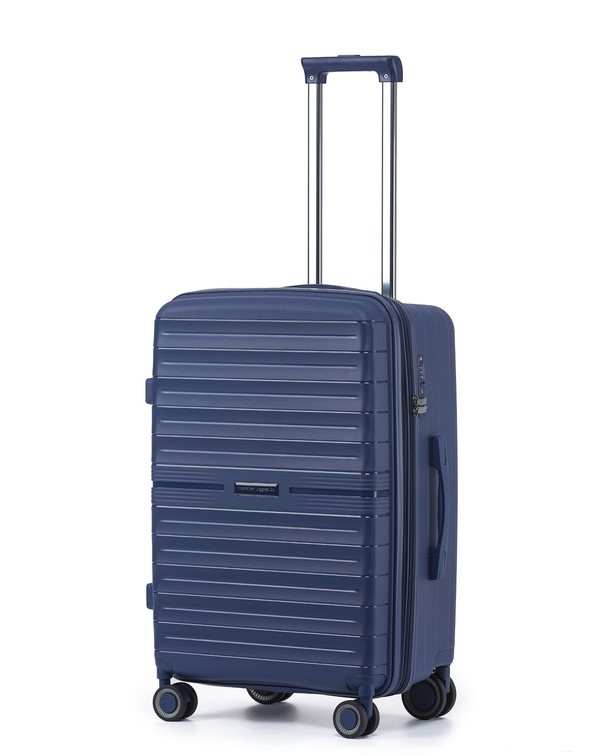 Aus Luggage Voyager 66cm Medium Hard Suitcase - Navy