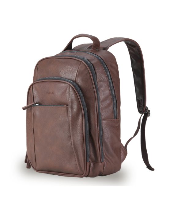 Vegan Leather Chocolate Backpack