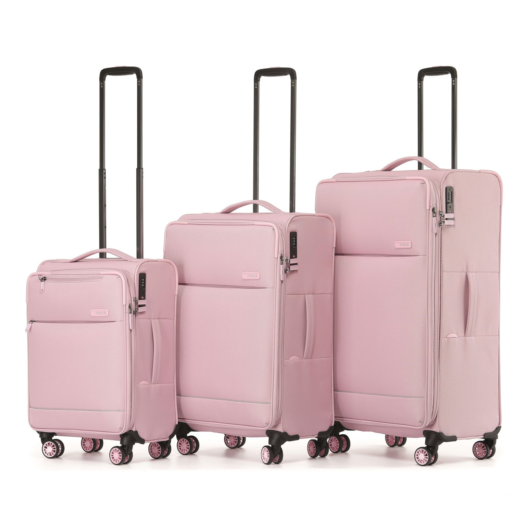 So Lite Soft Suitcase 3 Piece Set - Blush