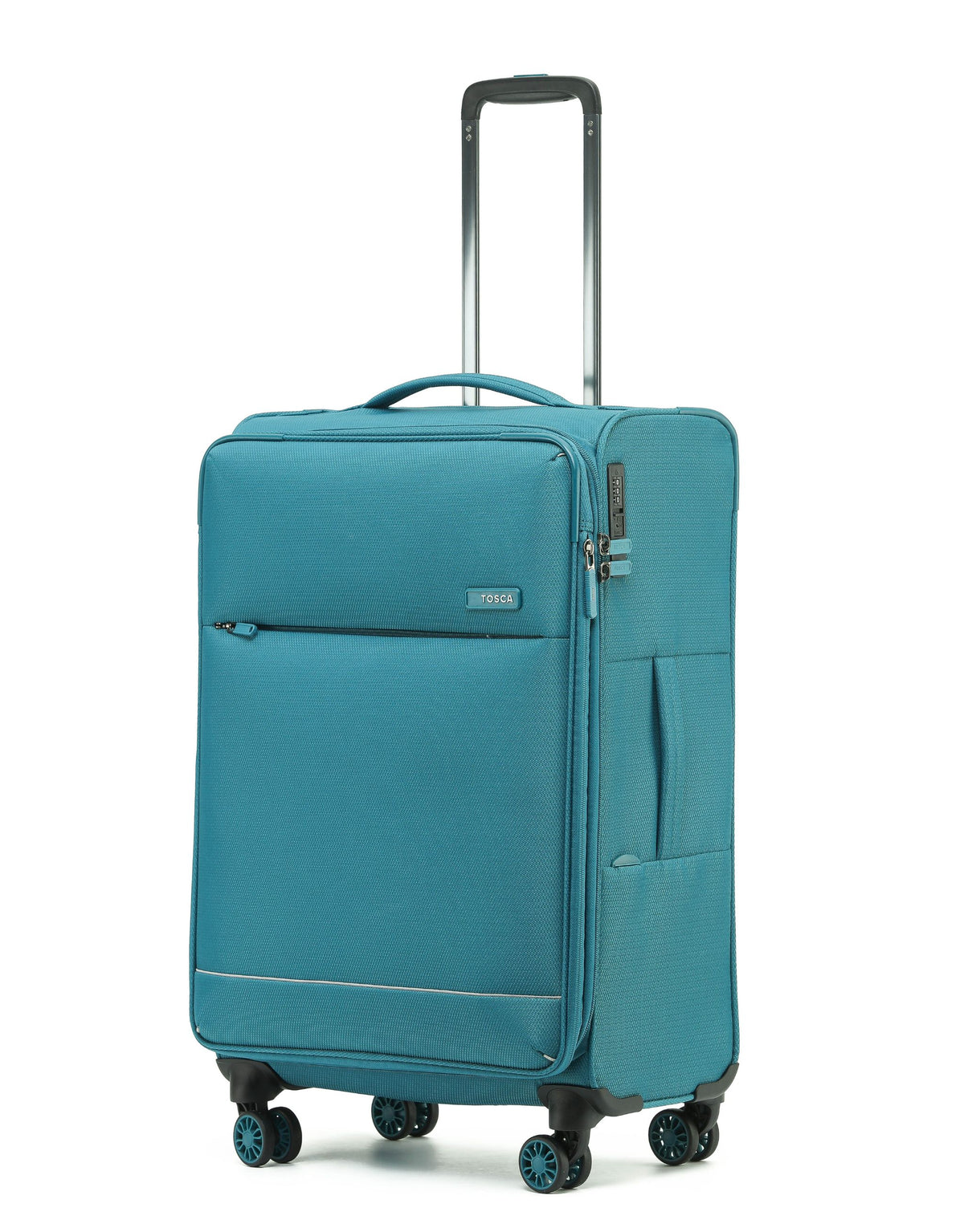 So Lite 67cm Medium Expandable Soft Teal Suitcase — Tosca Travelgoods