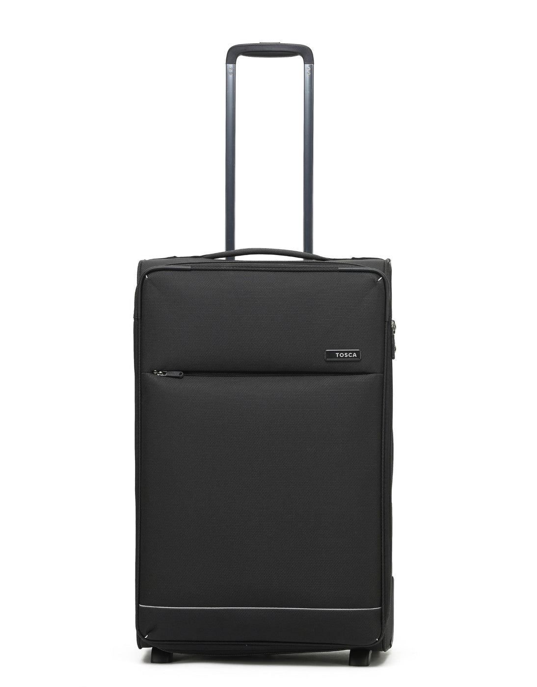 So Lite 67cm Medium Expandable Soft 2-Wheel Black Suitcase