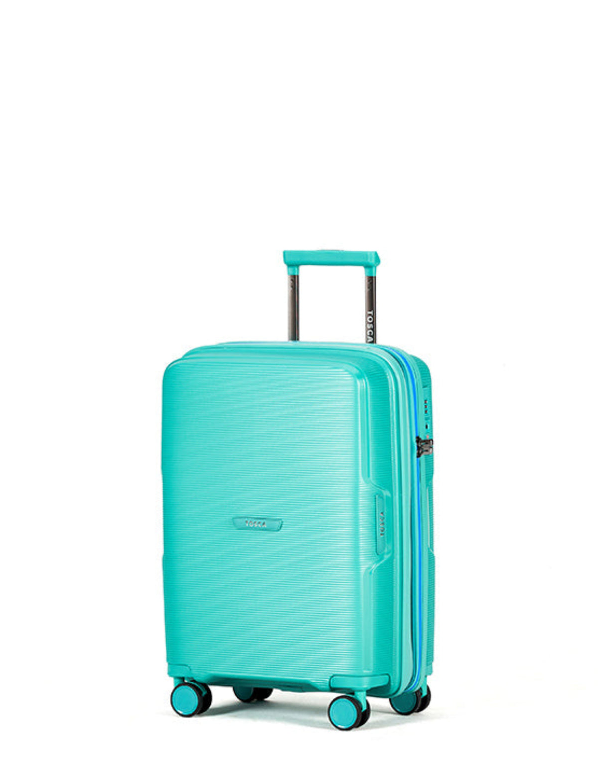 Bel Air 54cm Small Expandable Hard Carry-On Teal Suitcase — Tosca ...