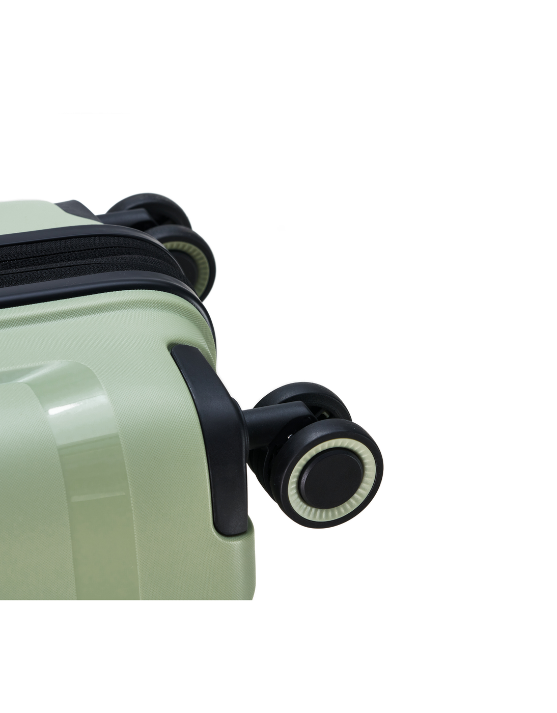 Comet 78cm Large Expandable Hard Sage Green Suitcase — Tosca Travelgoods