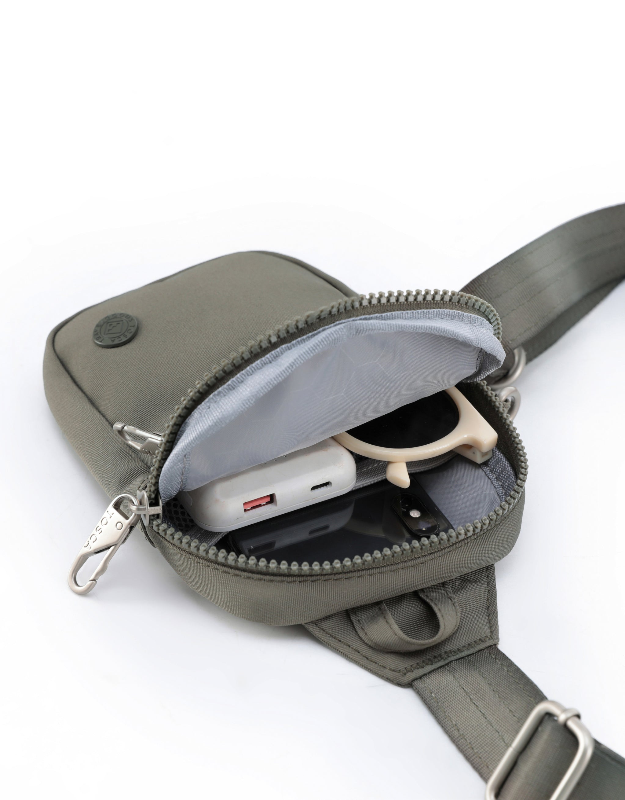 Anti-Theft RFID Blocking Black Slinger Bag