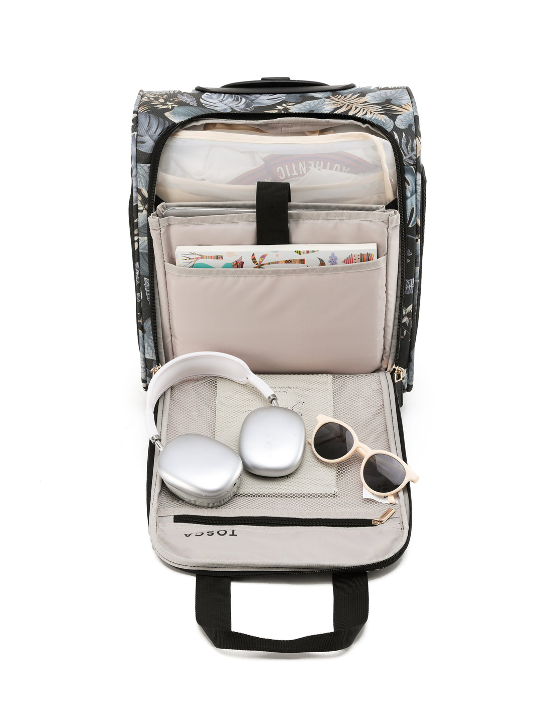 So Lite 38cm Small Under Seat Carry-On Expandable Soft Leopard Suitcase