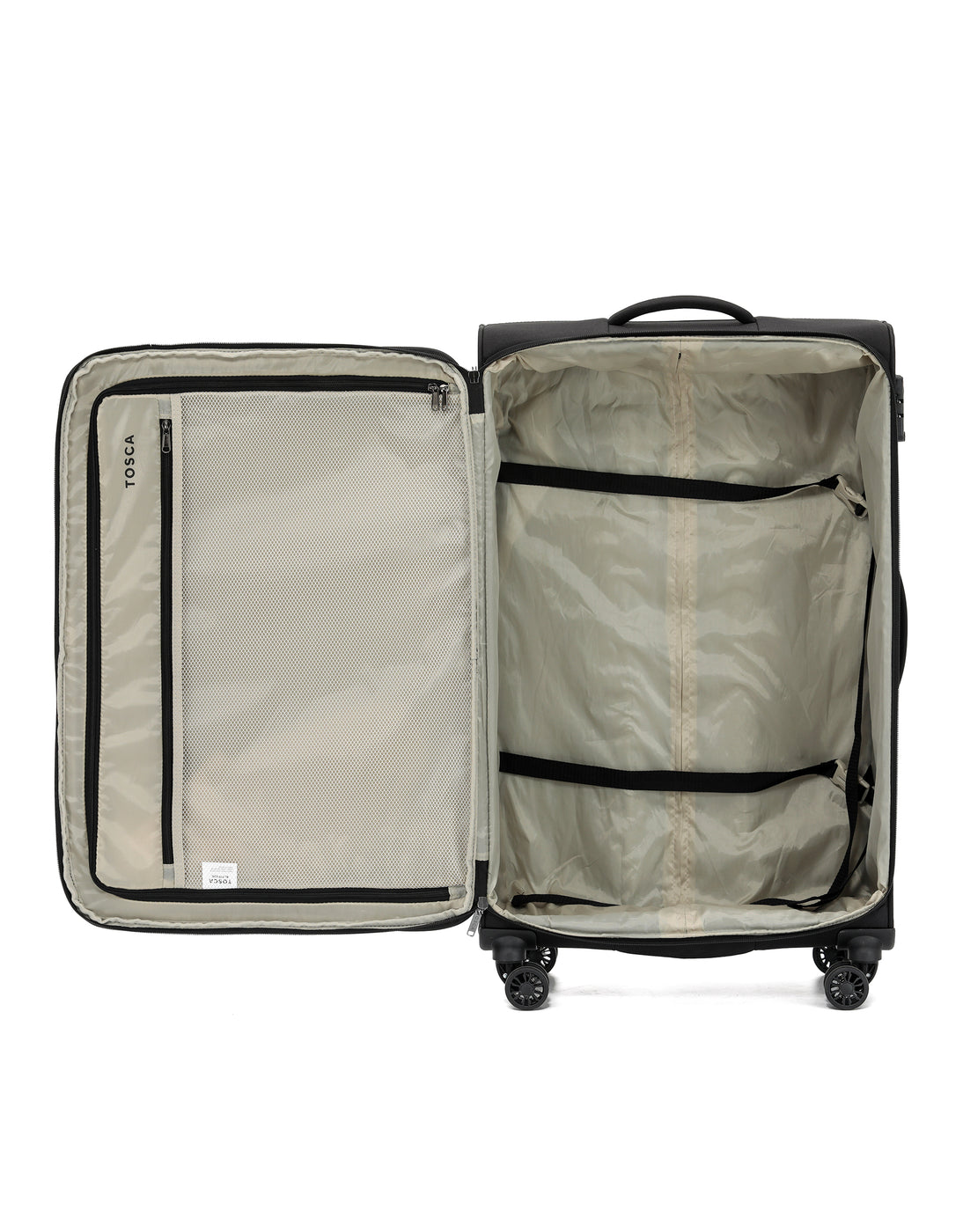 Altitude 78cm Large Soft Black Suitcase